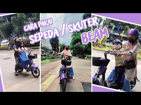CARA PAKAI SKUTER / SEPEDA LISTRIK BEAM DI KOTA BOGOR - YouTube