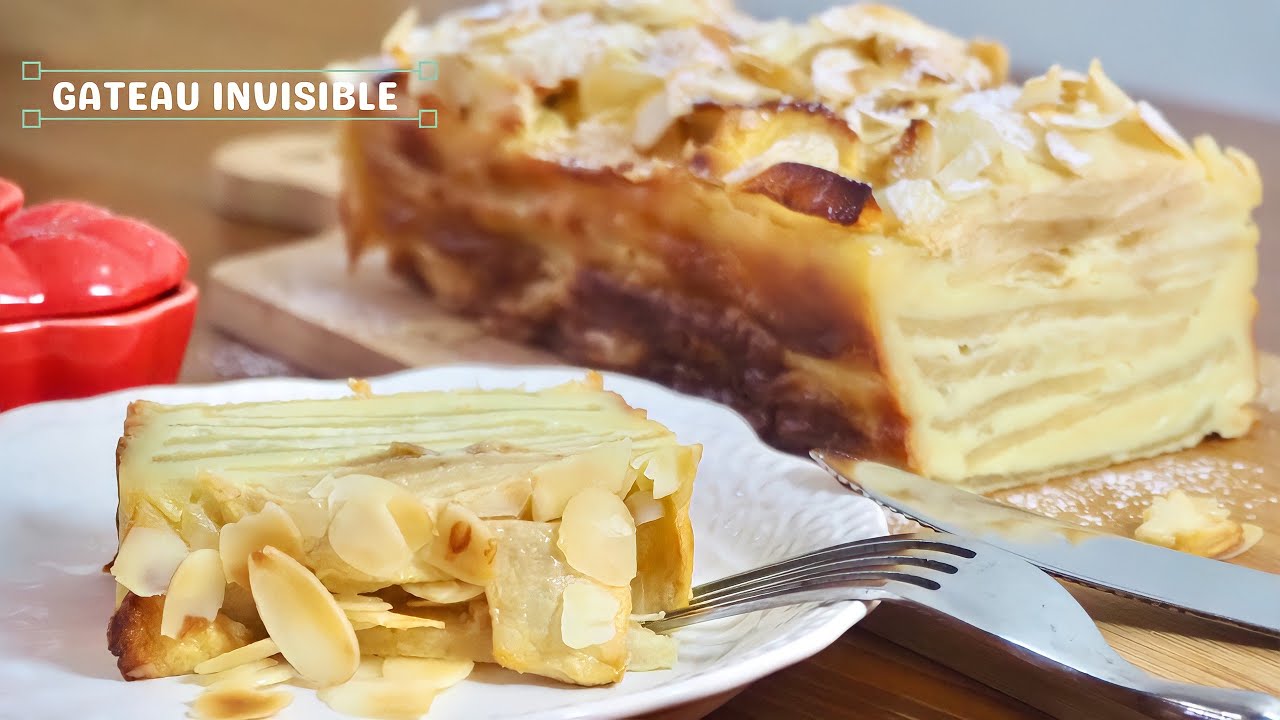 GATEAU INVISIBLE🍎【Perfect Invisible Apple Cake Recipe】 - YouTube