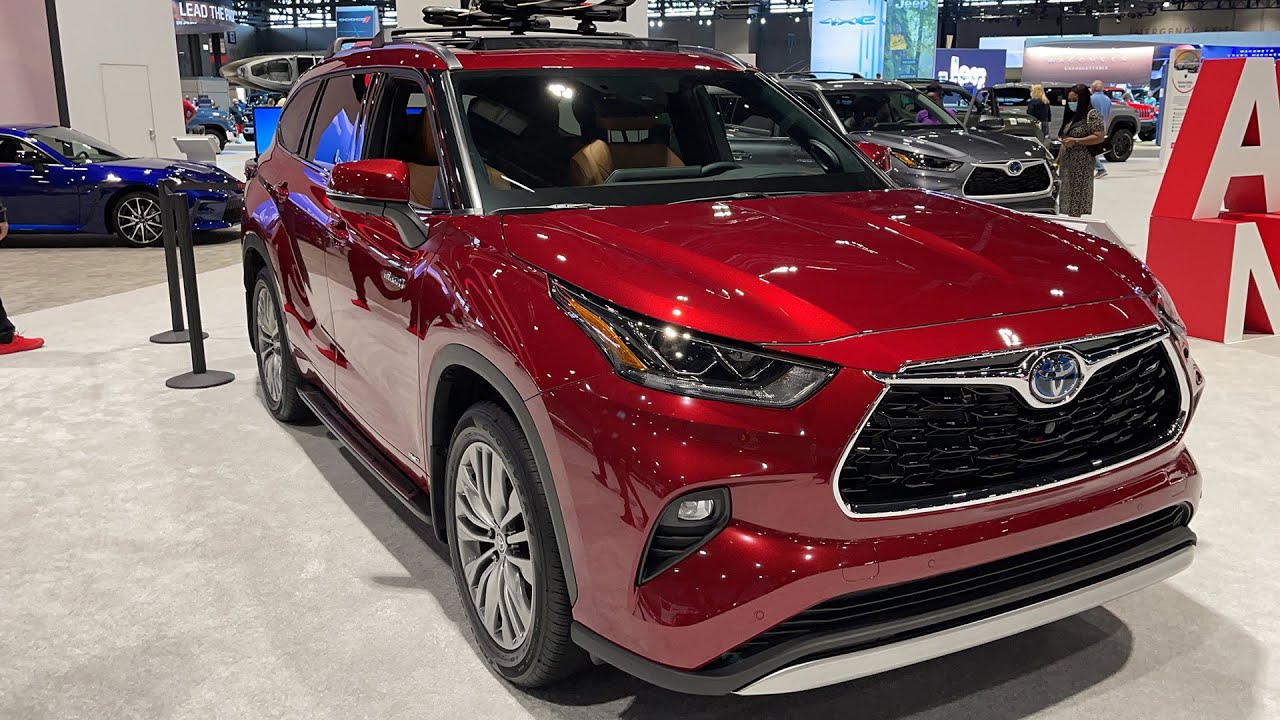 2021 Toyota Highlander Hybrid Platinum | Red Flare Pearl - YouTube