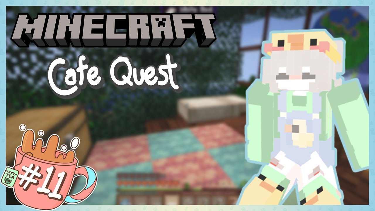 Minecraft: Café Quest | Starting My Cute Treehouse Bedroom! 🌲 - YouTube