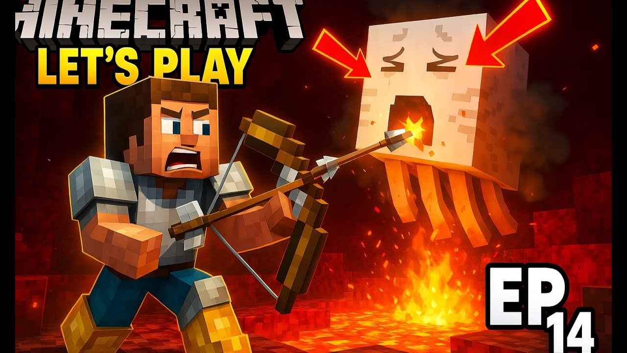 I tamed a GHAST!! - Let's Play Minecraft After 15 Years (Ep 14) - YouTube