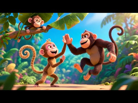 Silly Monkey Dance Show 🐵 | Fun Monkey Dance Song for Kids | Nursery ...
