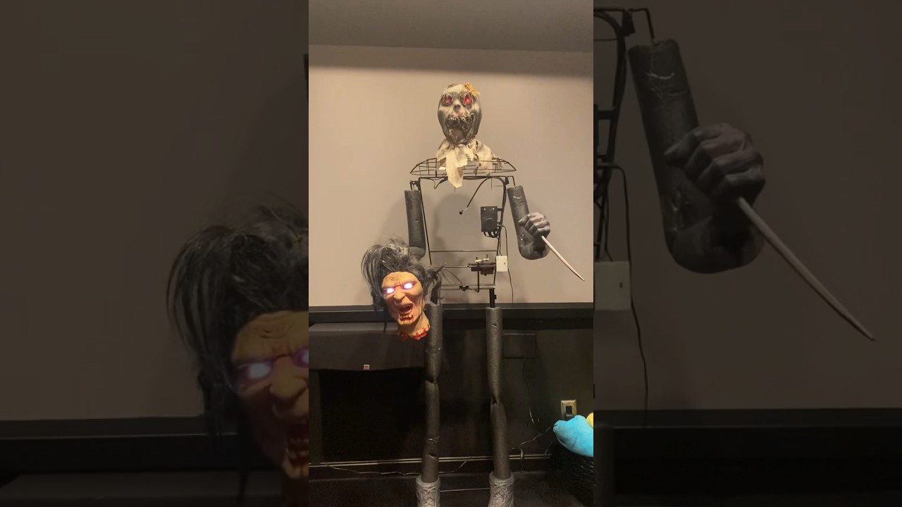 2014 Spirit Halloween Barnyard Butcher mechanism #halloween # ...