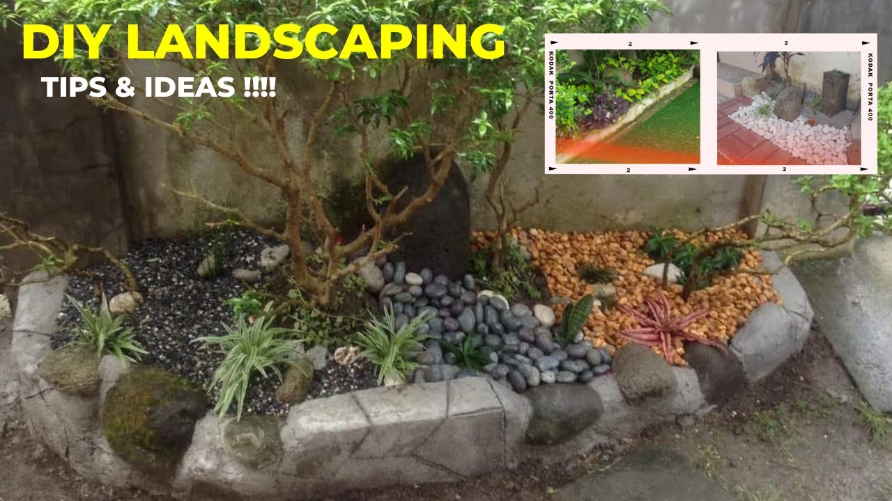 Landscape design ideas on a budget DIY - YouTube