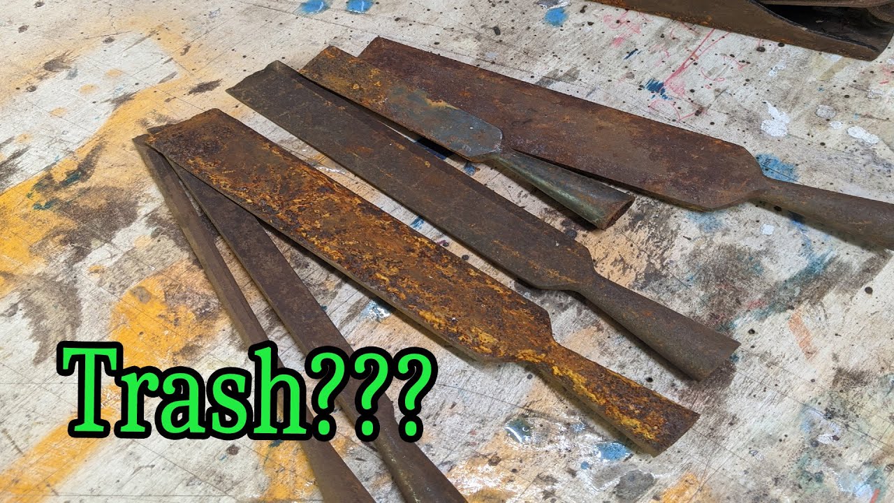 Antique Chisel Repair | From Trash to Excellence in 20 mins - YouTube
