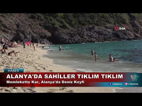 ALANYA'DA SAHİLLER TIKLIM TIKLIM