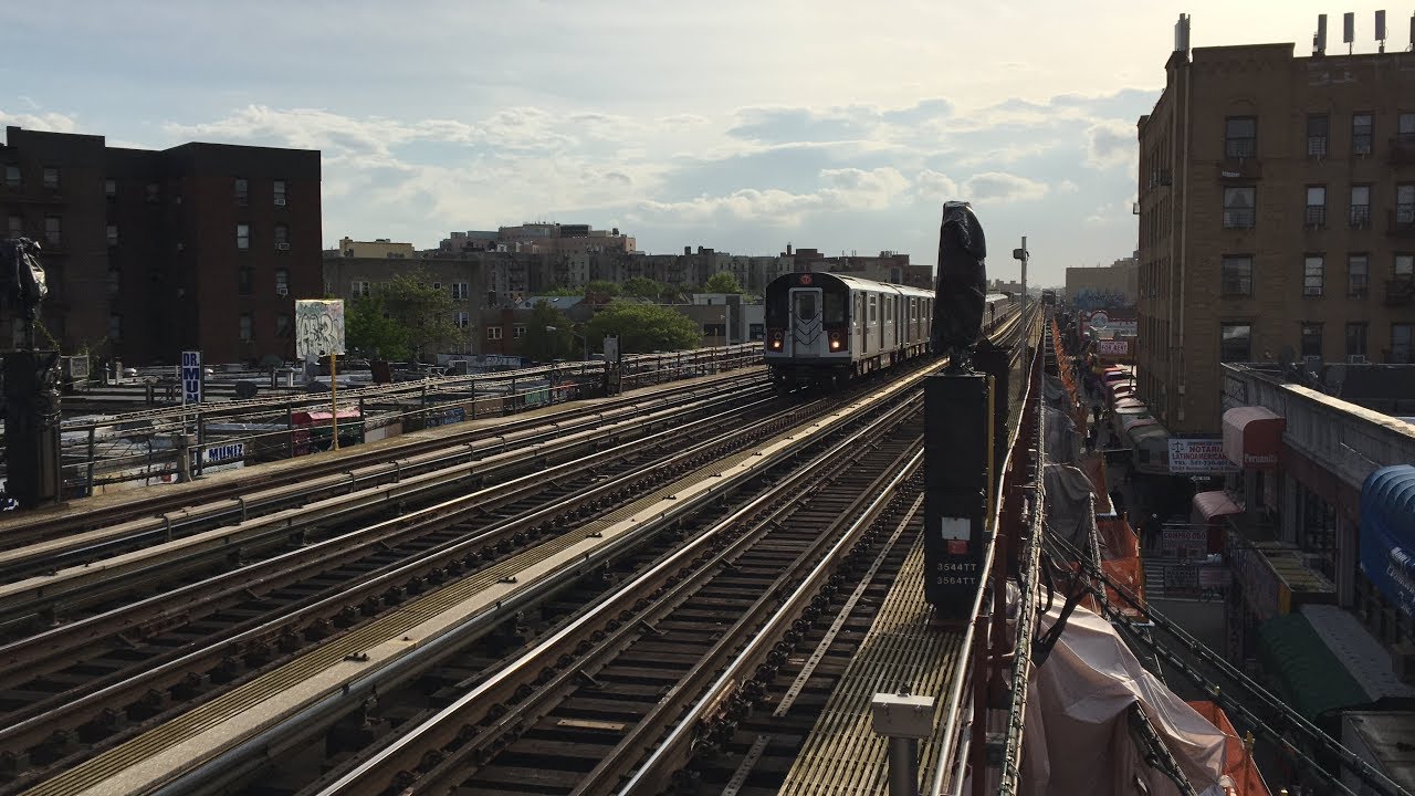 7 Express Train Action at 90 St-Elmhurst Av - 5/10/19 - YouTube