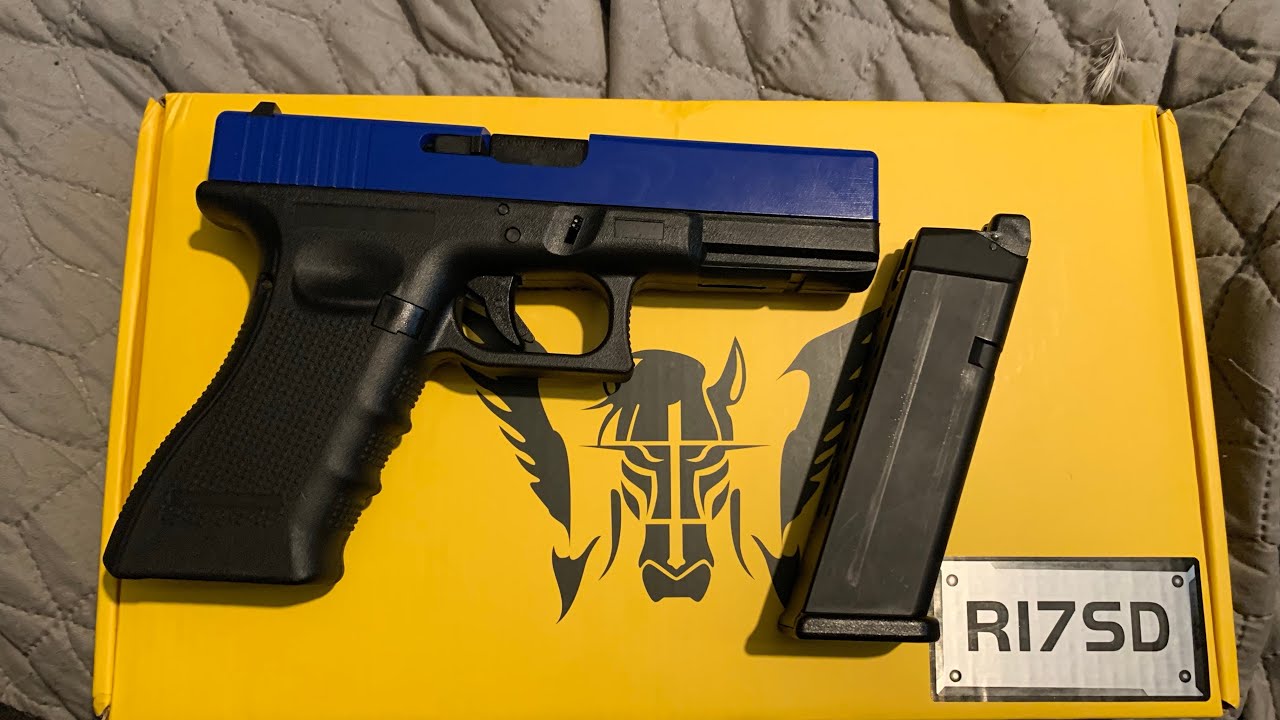 1st person unboxing ARMY ARMAMENT R17-SD - GEN 4 GAS BB PISTOL IN BLUE ...