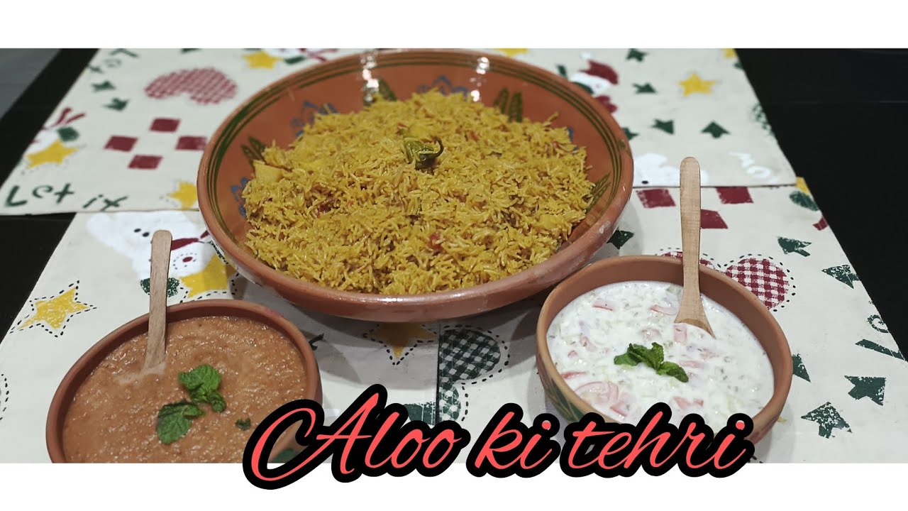 Aloo ki tehri with tomato 🍅 chutney|Quick And Easy Recipe| With Chef ...