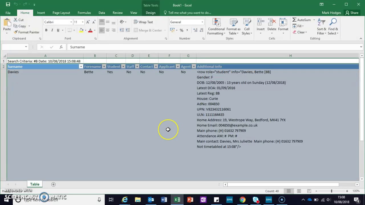 Quick Search Bar in SIMS - YouTube