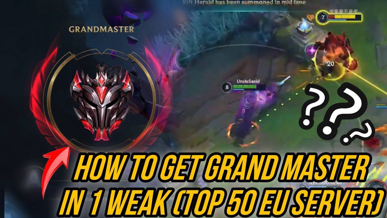 HOW TO REACH GRANDMASTER WITH ADC IN 1 WEEK (TOP 50 EU SERVER) 😳 - YouTube