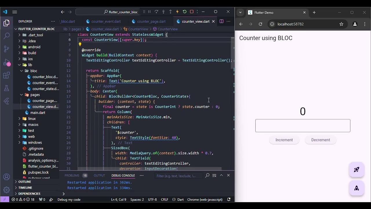 Flutter BLoC - Counter App with User Input - YouTube