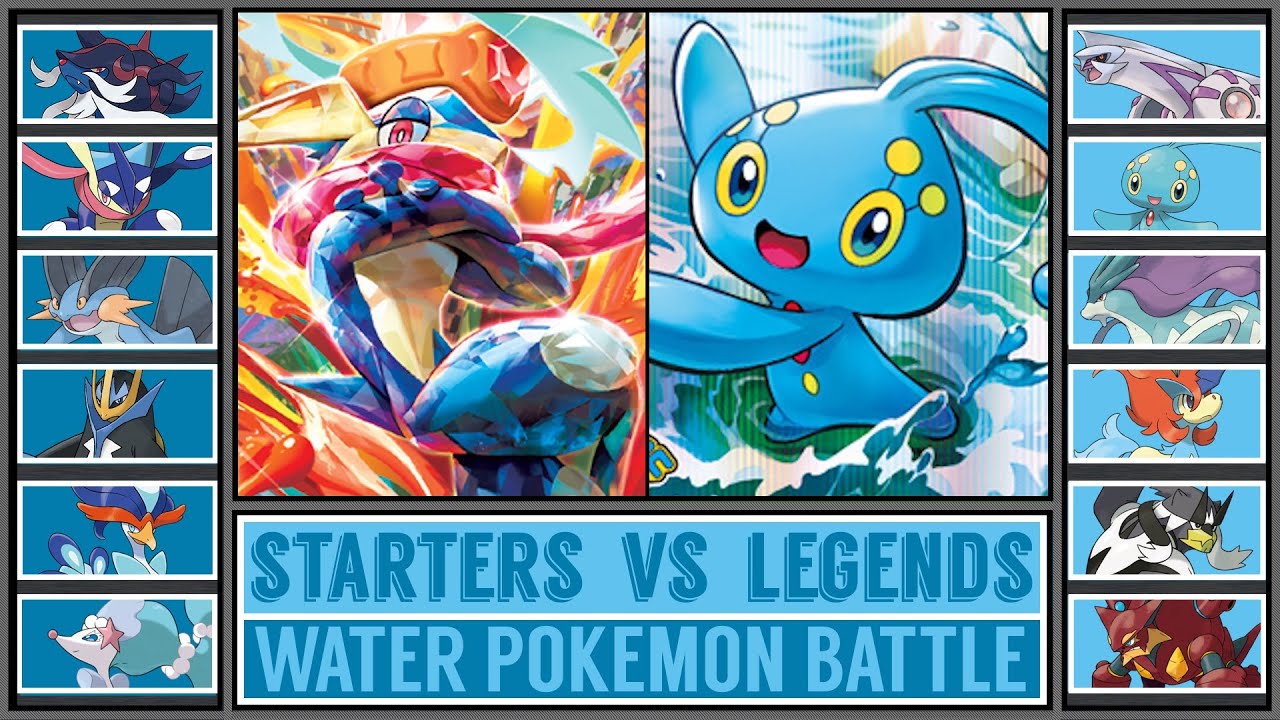 STARTERS vs LEGENDS | Water Pokémon Battle - YouTube