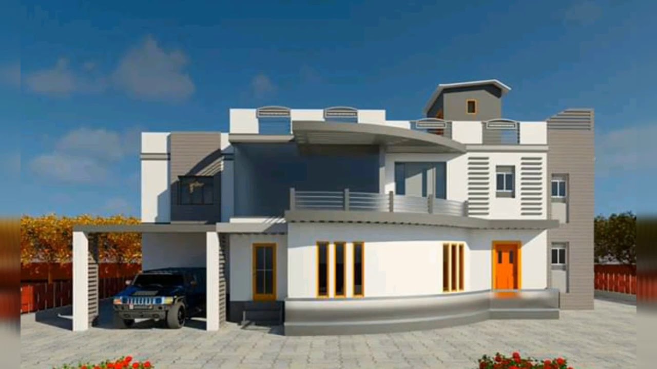 Modern executive house in a different styles - YouTube