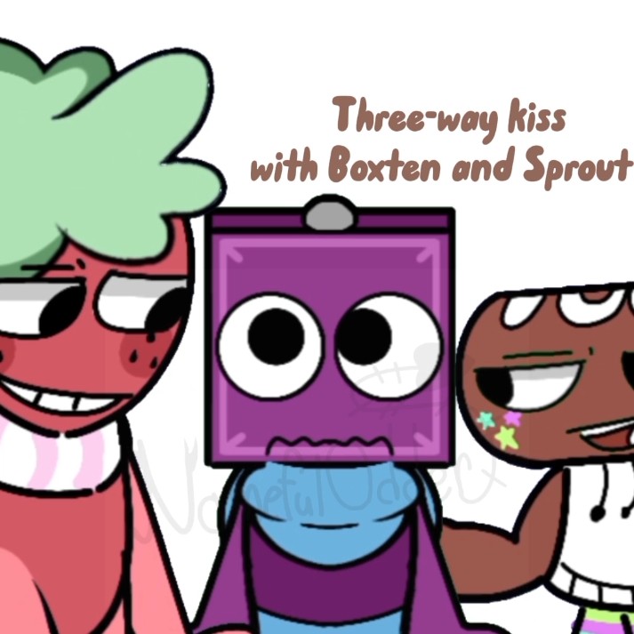 Three-way kiss meme #dandysworld #roblox #animation - YouTube
