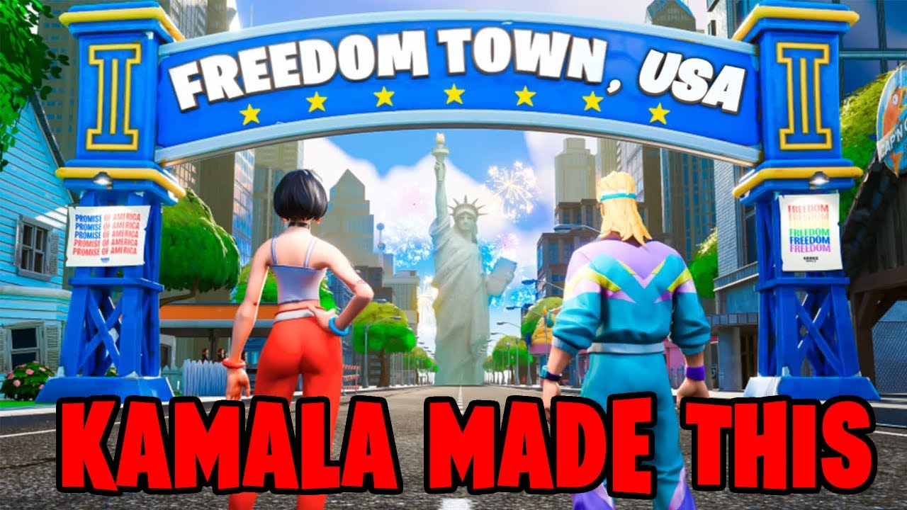 So Kamala Harris Made A Fortnite Map - YouTube