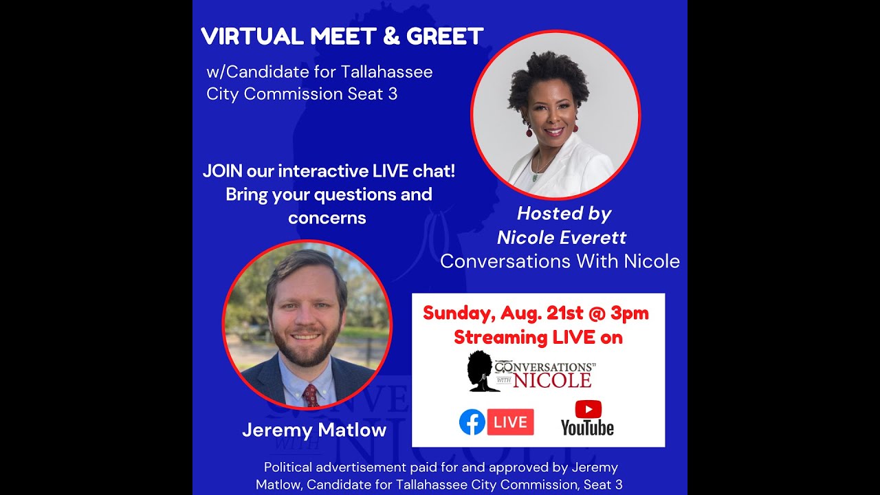 8.21.22 Virtual Meet & Greet with Commissioner Jeremy Matlow ...