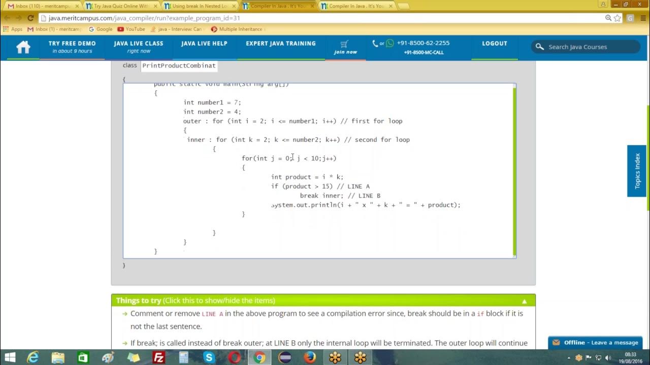 Java Jumping Statements 8 Java Tutorials Telugu Break Continue Return Youtube
