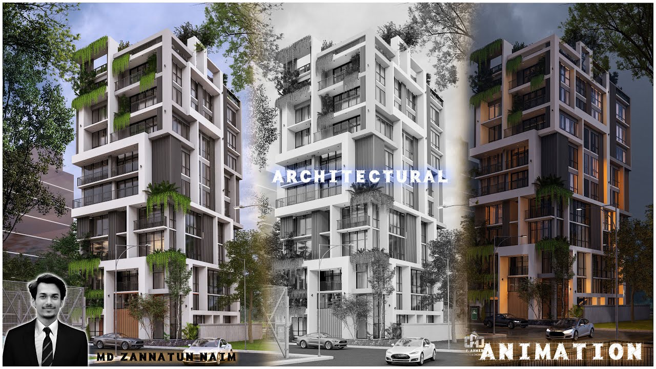 Residential Building Animation - YouTube