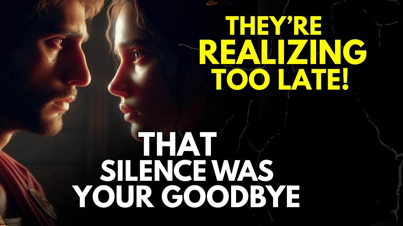 They’re Realizing Too Late That Silence Was Your Goodbye | Stoic ...