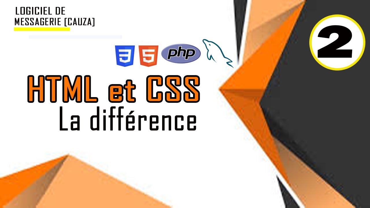 #2 [PHP : CAUZA ] 💎💎 QUELLE est la différence en le HTML et CSS - YouTube
