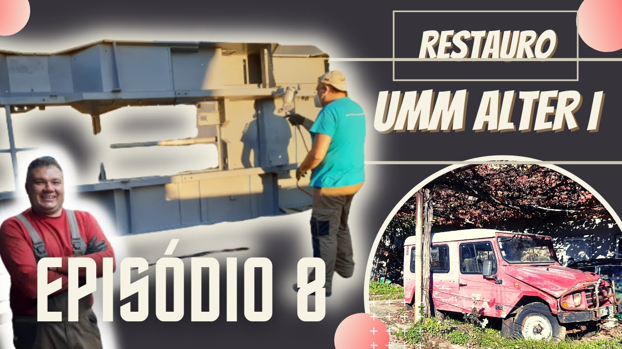 RESTAURO UMM ALTER | EP 8 | Pintura primário no chassi - YouTube