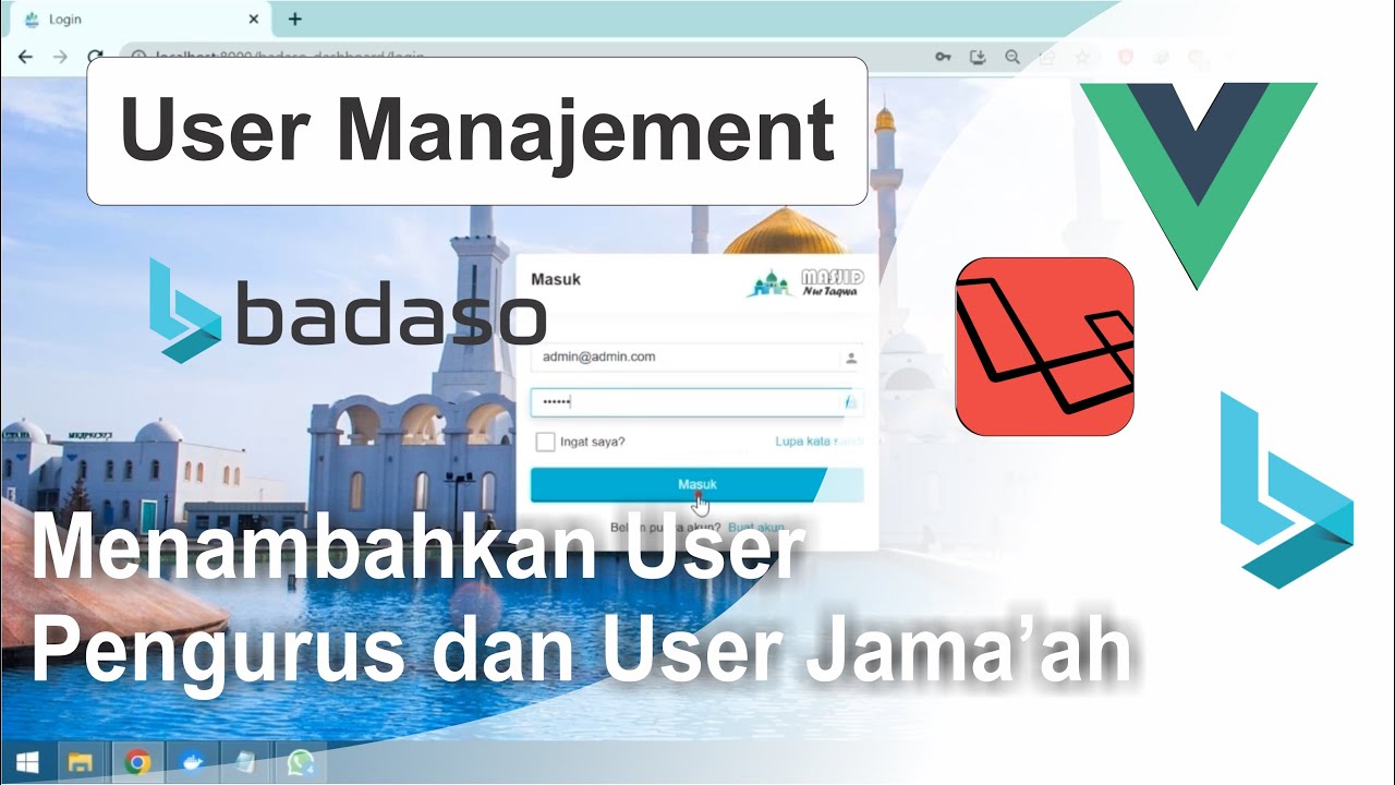 8. User Manajement - Membuat akun User Pengurus dan User Jamaah - YouTube
