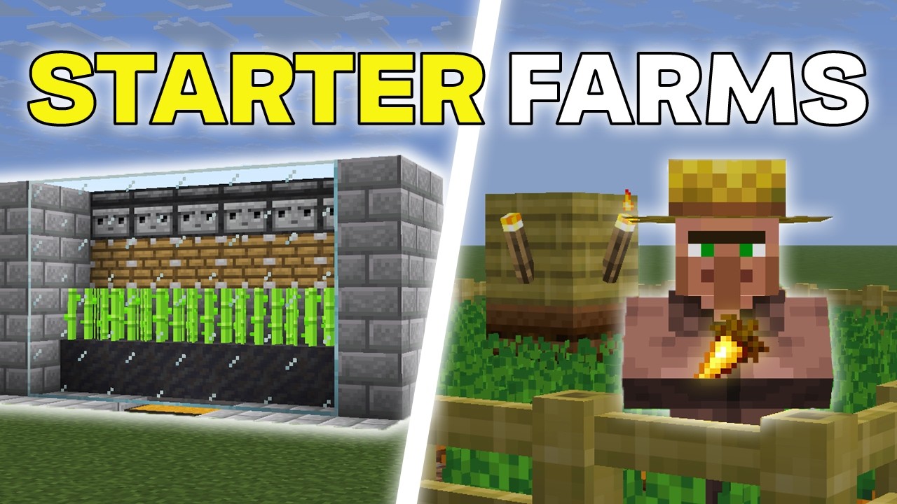 TOP 5 STARTER FARMS in 2026! Minecraft Java&Bedrock 26.1+! - YouTube