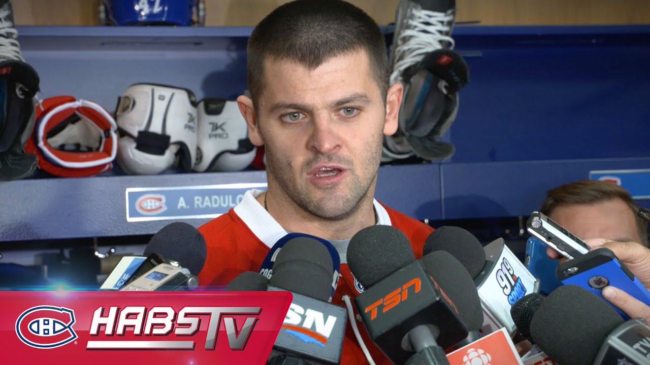 Alexander Radulov meets the Montreal media for the first time - YouTube