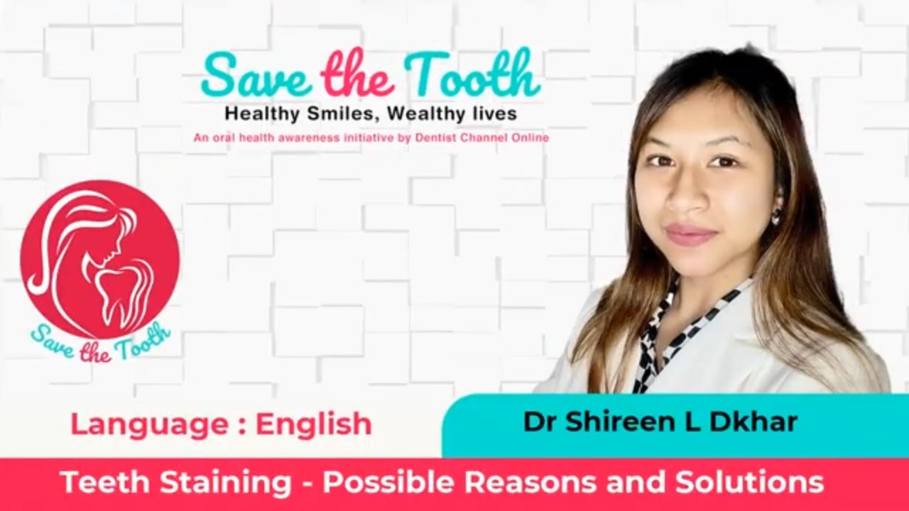 Why do teeth stain ? Reasons and Solutions | English | 183 - YouTube