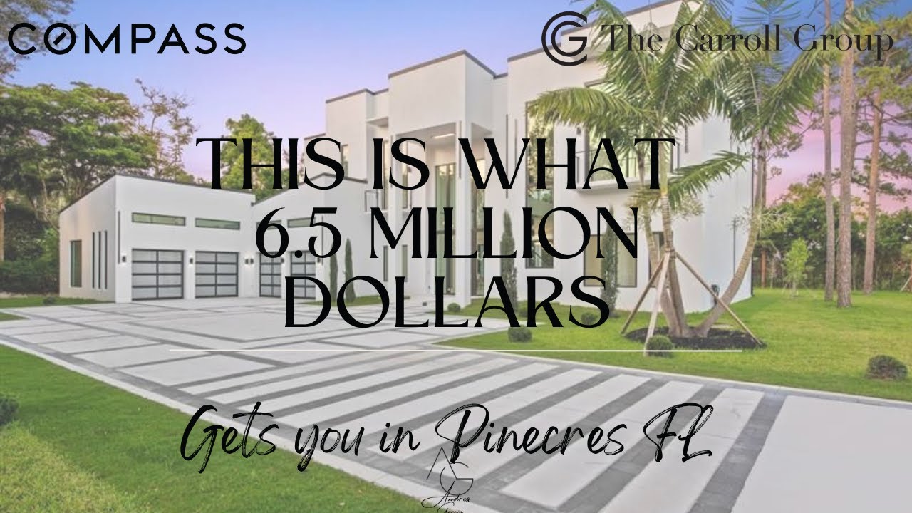 This is What 6.5 Million Dollars Gets You In Pinecrest FL! - YouTube