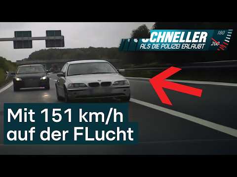 BMW-RASER will abhauen! Flucht mit 151 km/h vor der Polizei! | Schneller als die Polizei erlaubt