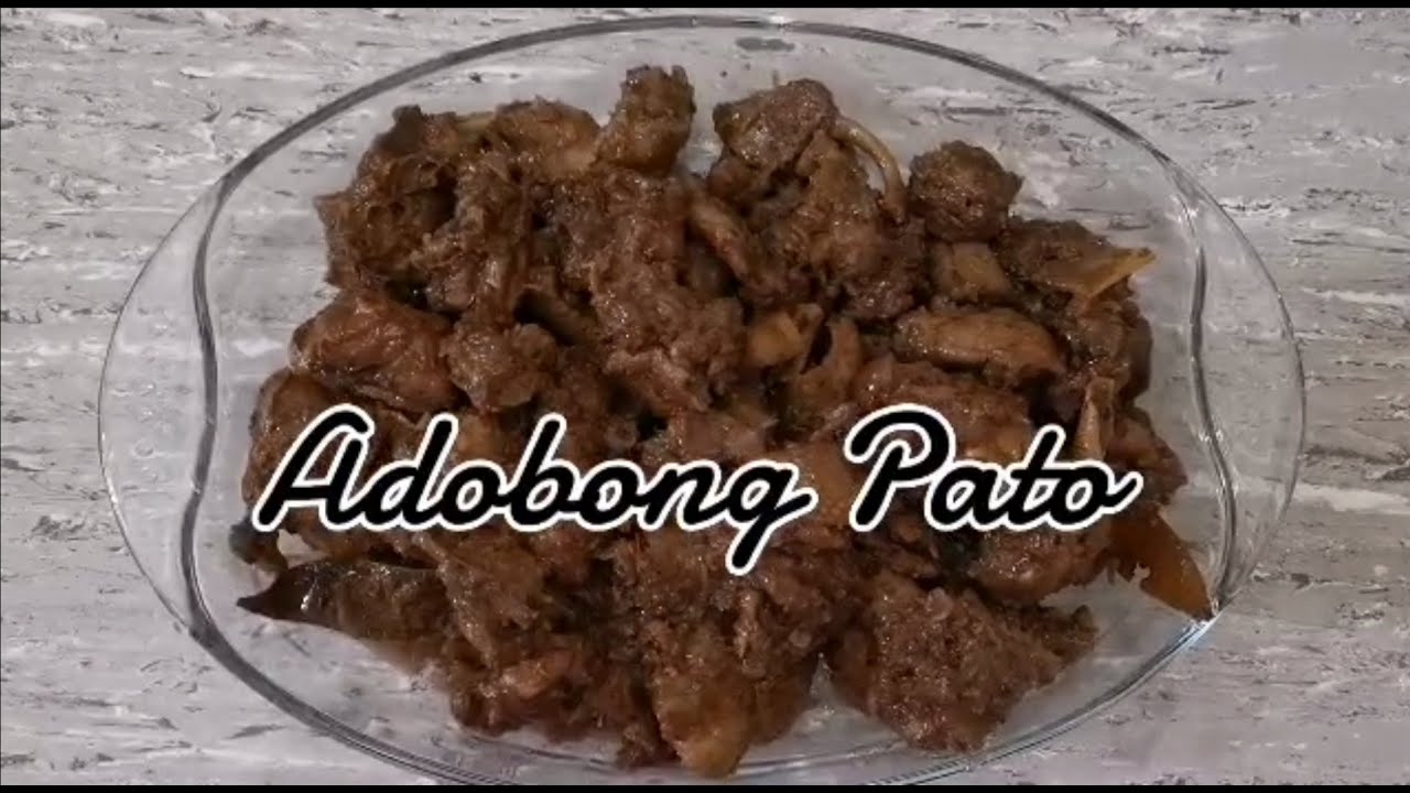 HOW TO COOK ADOBONG PATO (DUCK) - YouTube