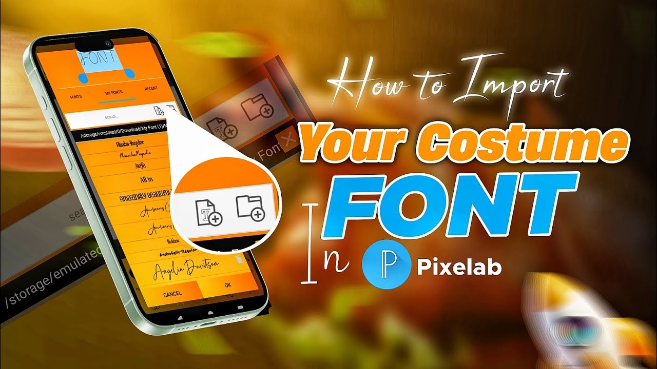 How to Import Custom Fonts into PixelLab | Easy Tutorial - YouTube