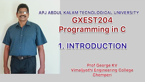 Programing In C EST102 - YouTube