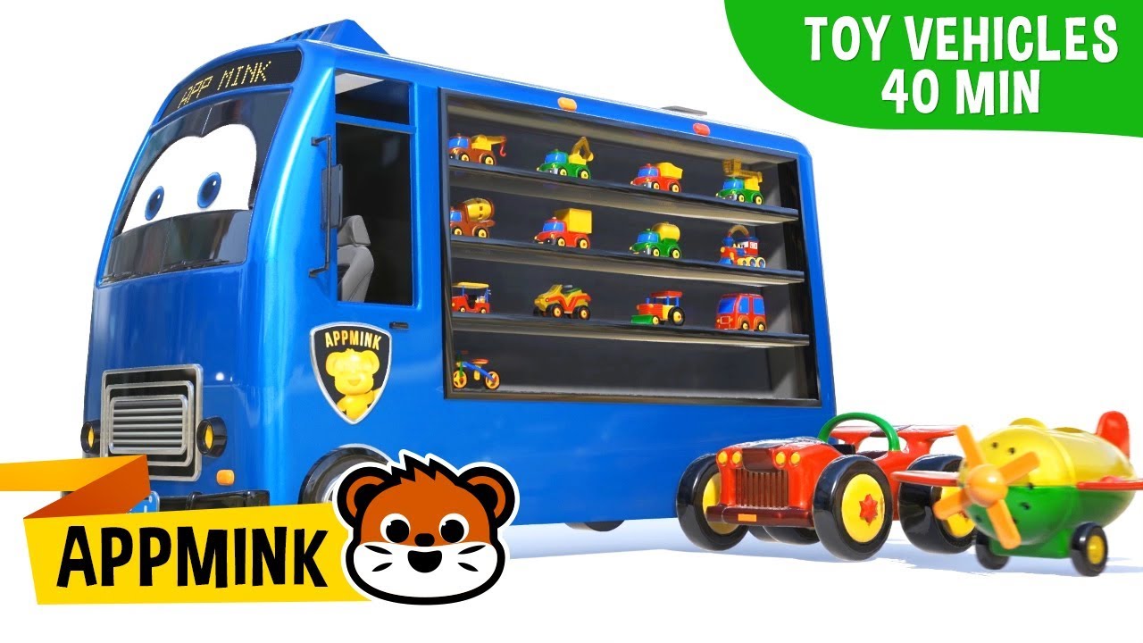 appMink Carrier Truck, Monster truck & School bus toddler Show - kids ...