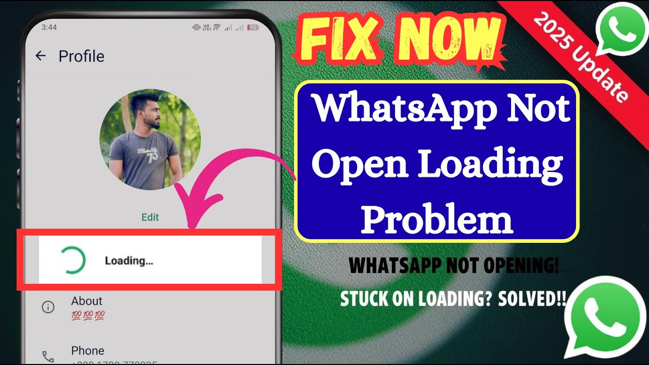 Fix WhatsApp Not Open Loading Problem 2025 | WhatsApp Account Center ...