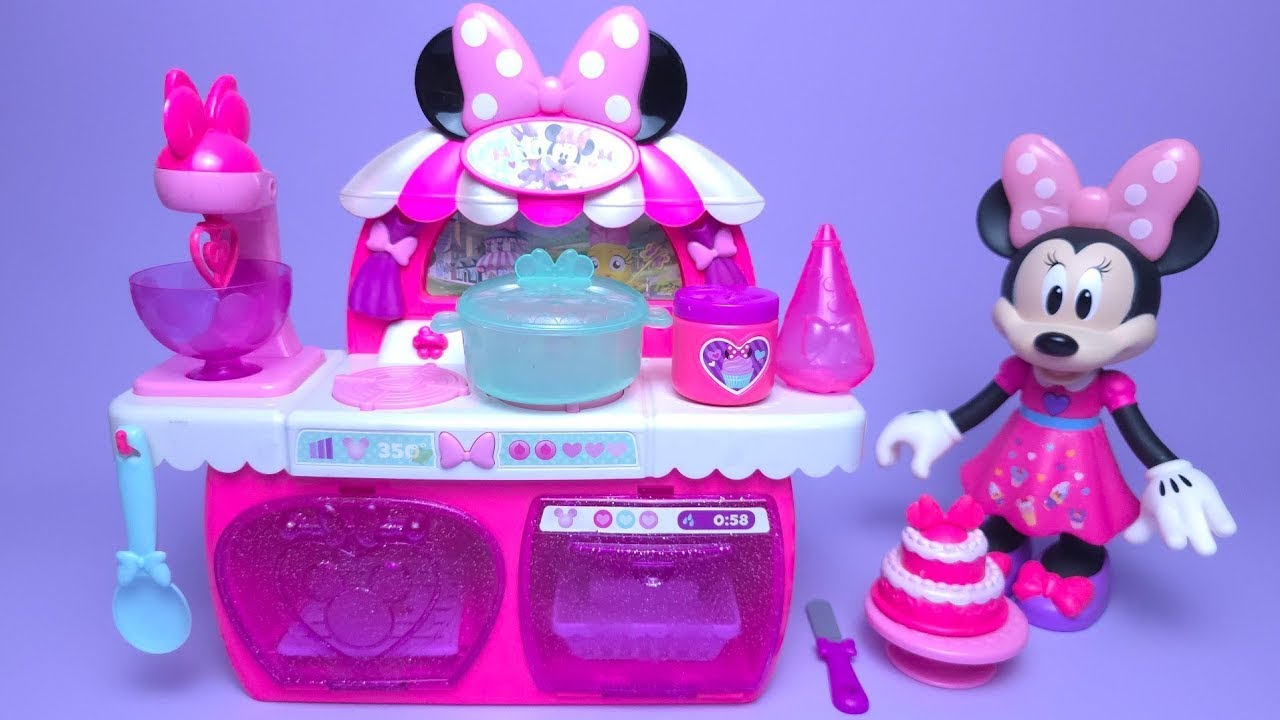 Disney Minnie Mouse Kitchen Set Satisfying with Unboxing Toys ...