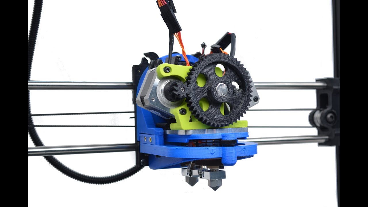 LulzBot FlexyDually - Flexible Dual Extruder for 3D Printer - YouTube