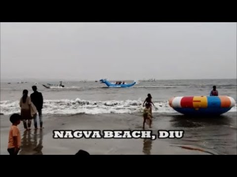 NAGVA BEACH DIU #travel #hindutemple #train # ...