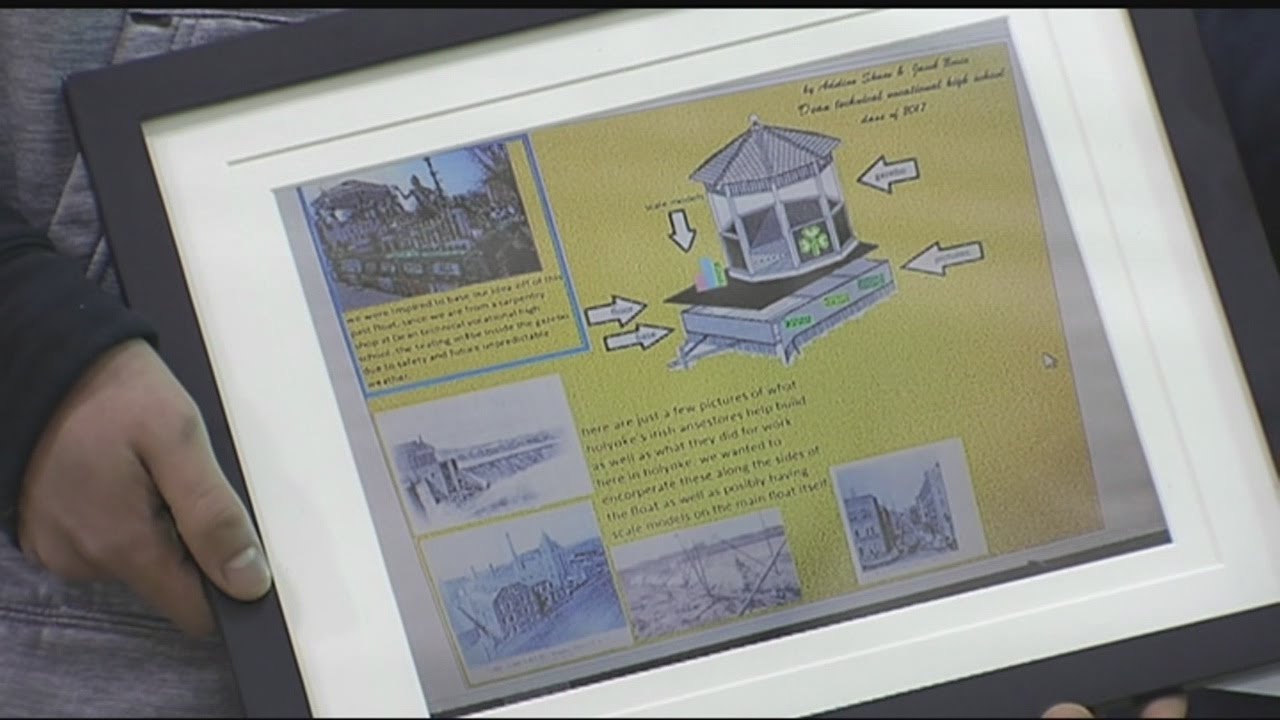 Winner of contest to design Grand Colleen float - YouTube