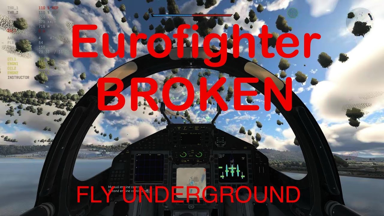 Eurofighter can fly under ground! War thunder STORM WARNING UPDATE ...