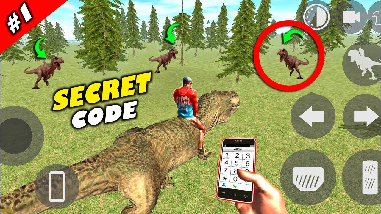 New Dinosaurs Drive Cheat Code 😍 In Indian Bikes Driving 3d New Update ...