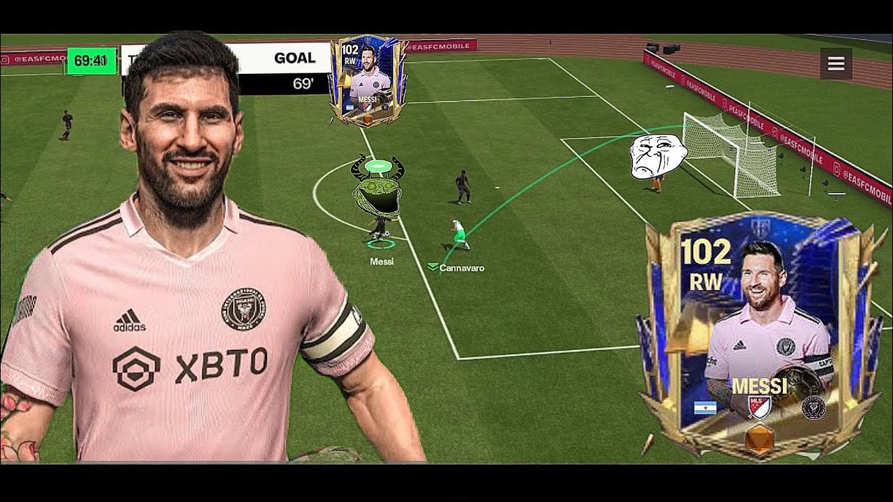 Lionel Messi Insane Skills and Goals in FC MOBILE !!! - YouTube