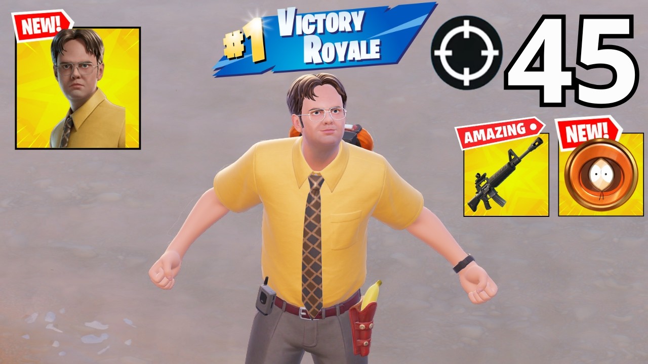 45 Elimination DWIGHT Gameplay Wins Zero Build (NEW FORTNITE CHAPTER 7 ...
