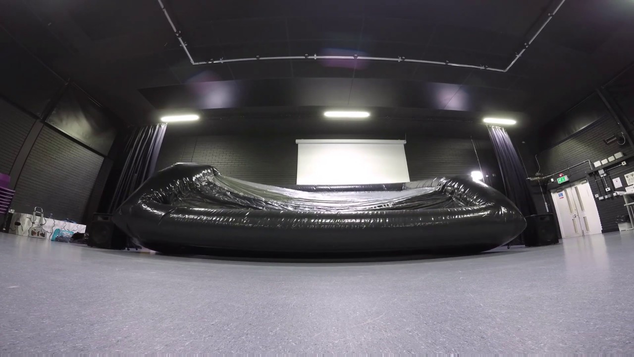 Setting up pop up cinema - YouTube