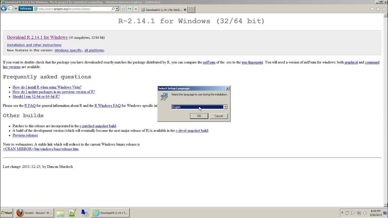01 how to download and install r - YouTube
