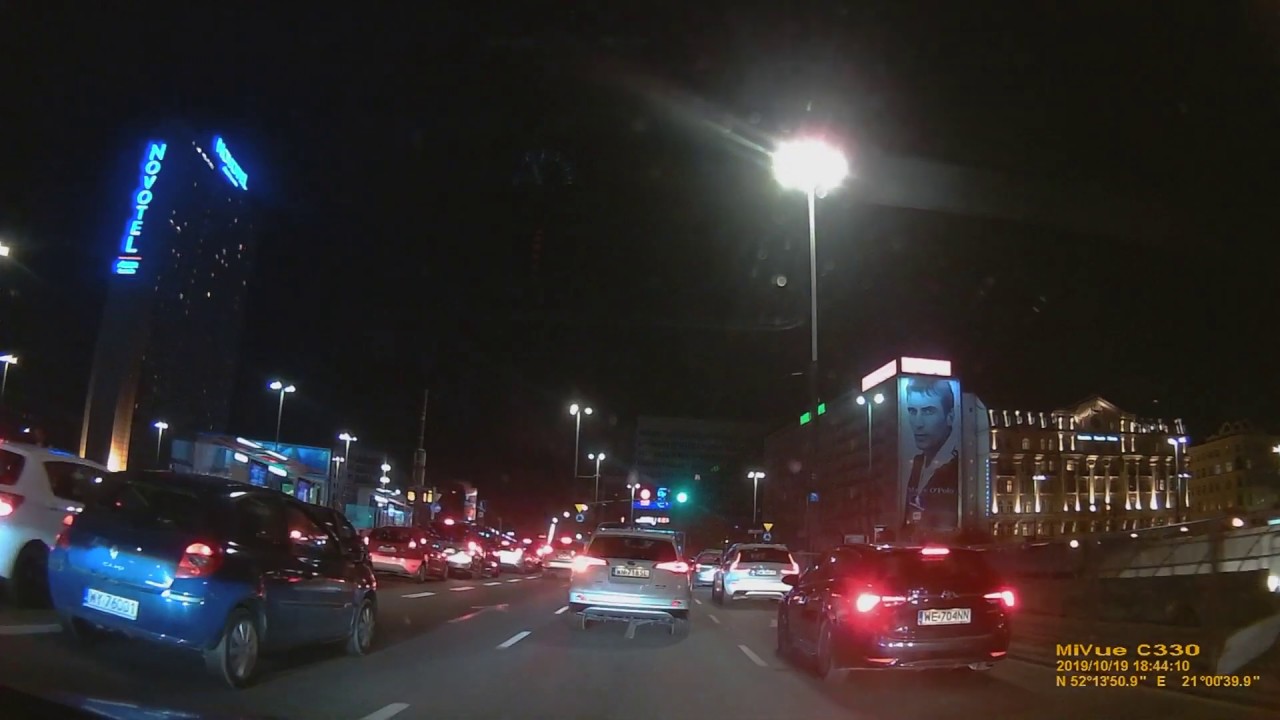 Driving in Warsaw - Downtown, Old Town, Royal Castle, Grand Theatre ...