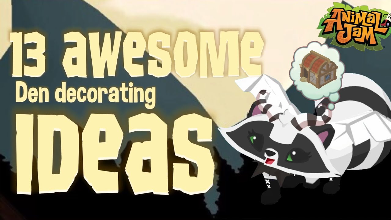 13 AWESOME Den Decorating IDEAS | Bandits Animal Jam - YouTube