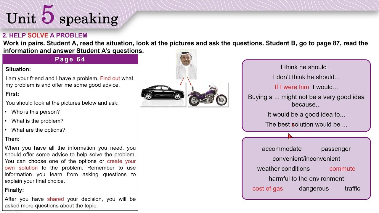 Traveller 5 Unit5 speaking + Workbook A - YouTube